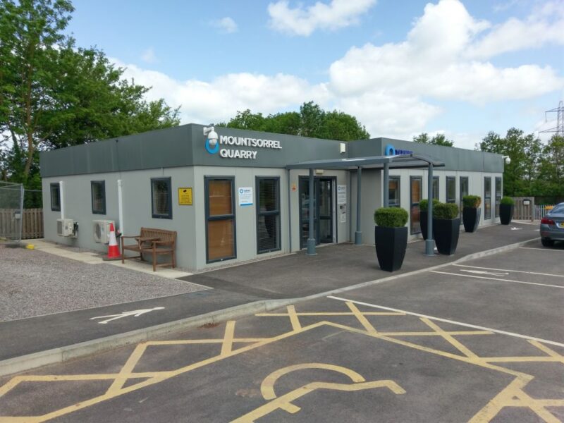 Modular building complex of five buildings for Tarmac Ltd | Portable ...